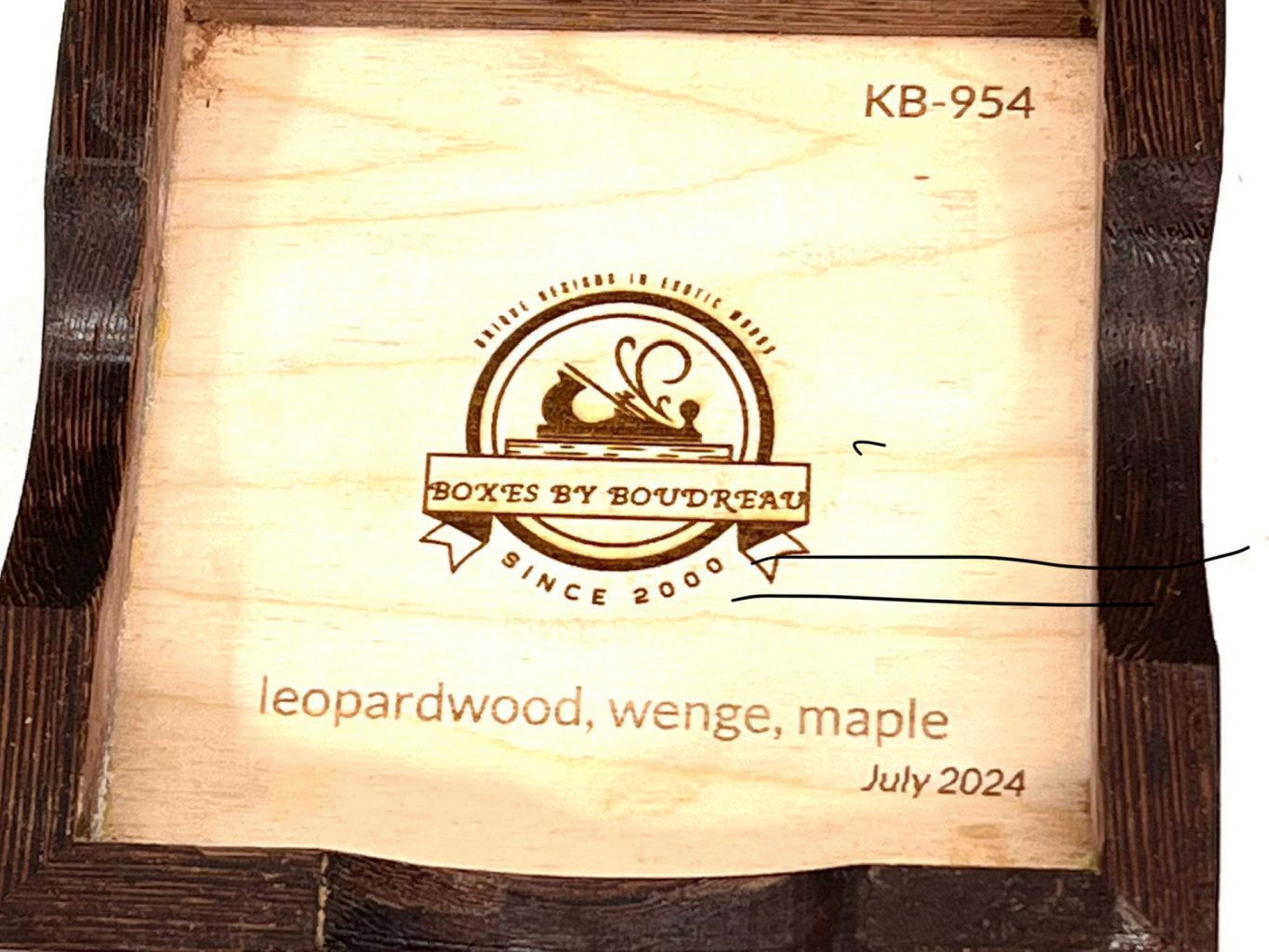 KB-954 Keepsake Box – Boxes by Boudreau